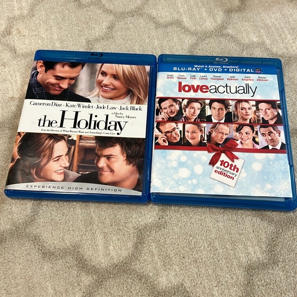 Media | The Holiday And Love Actually Set Of Dvdblue Ray | Poshmark